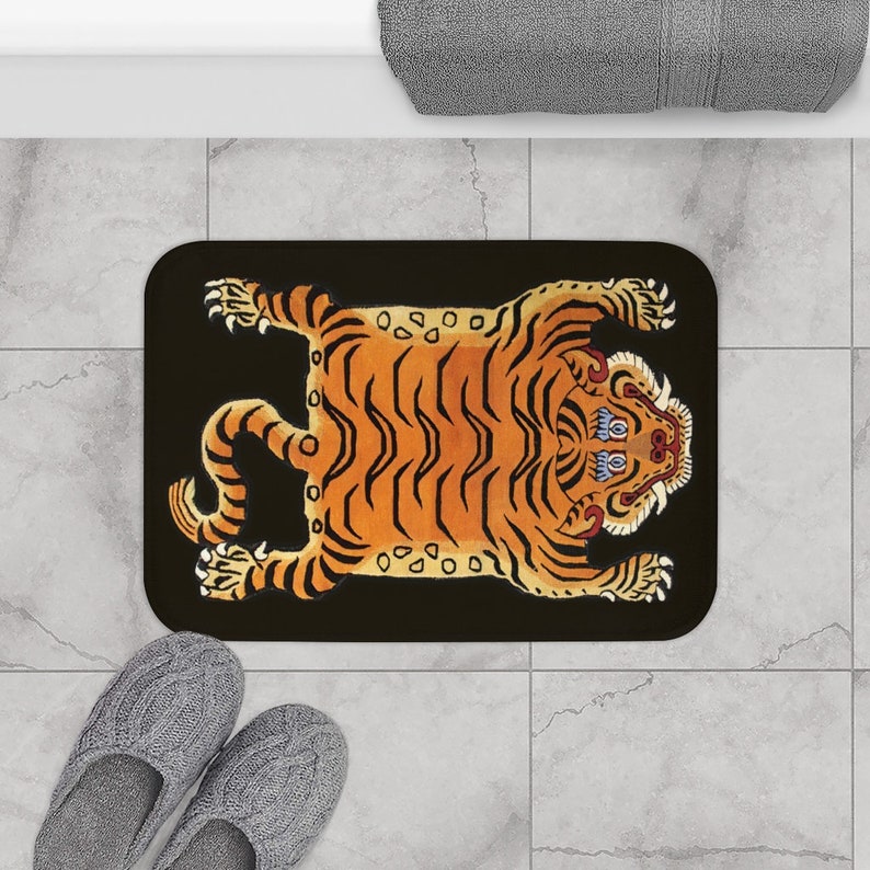 Tibetan Tiger Bath Mat Carpet - Etsy
