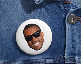 Kanye West Meme Face Pin Buttons Made in USA | Etsy