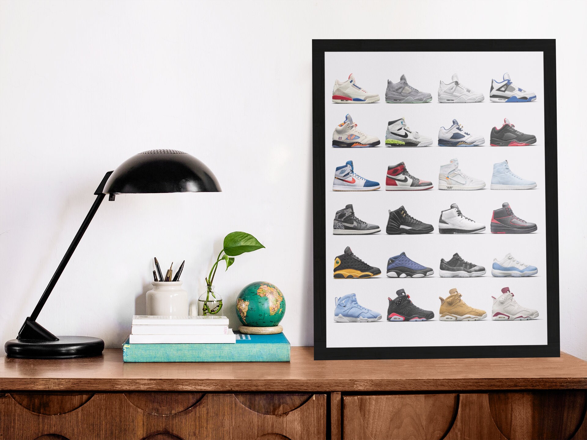 Nike Air Jordans Hall of Fame Poster Michael Jordan Wall Art - Etsy