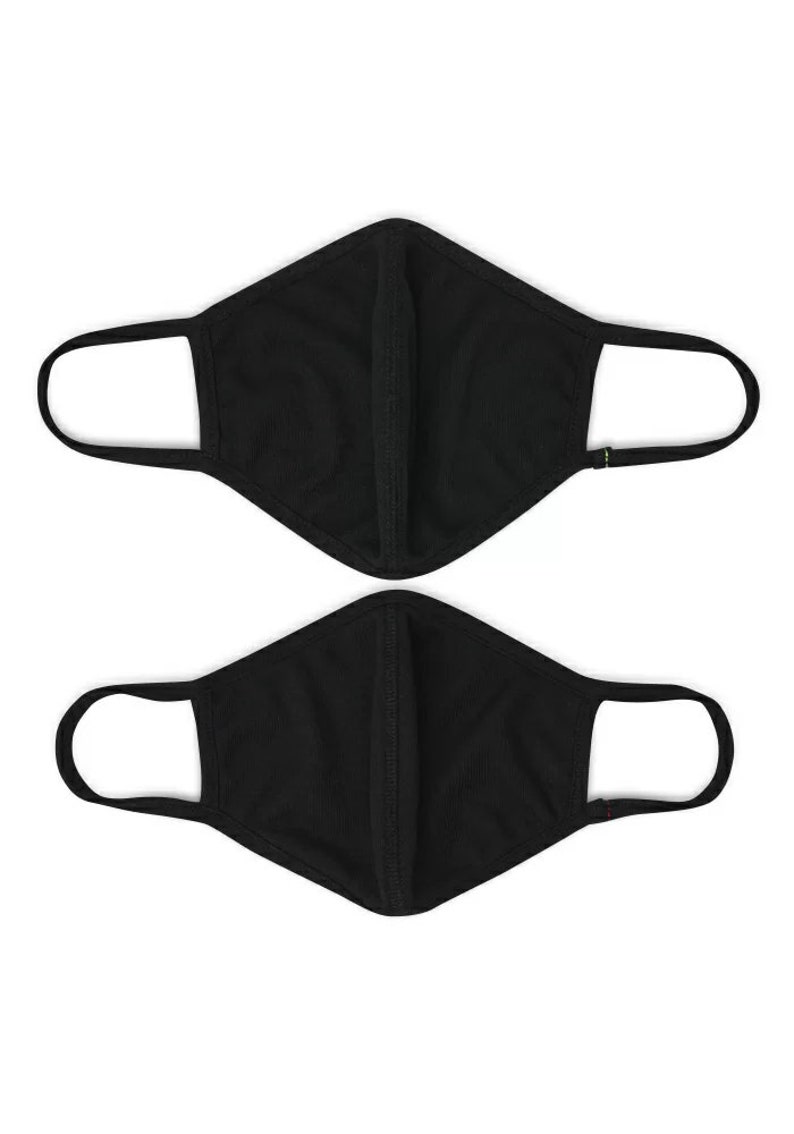 Unisex Ninja Plain Face Mask Black 3-pack Contains a | Etsy