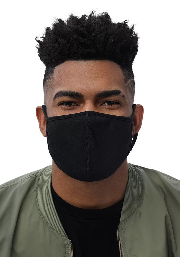 Unisex Ninja Plain Face Mask Black 3-pack Contains a | Etsy