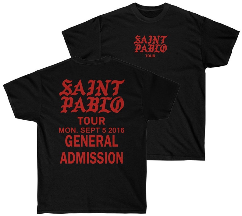 Saint Pablo Tour Kanye West Unisex Konzert T-Shirt - Etsy.de
