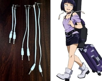 Headphone Jack Earrings Kyoka Jiro Earphone Jack Inspired | Etsy