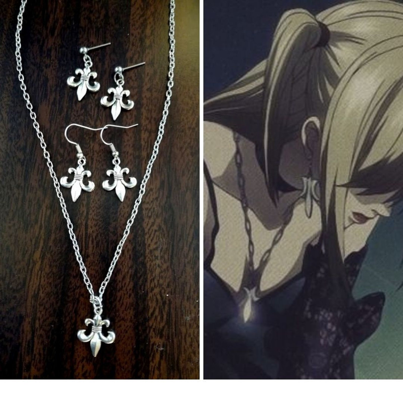 Misa Amane necklace Misa Amane earrings Death note jewelry | Etsy
