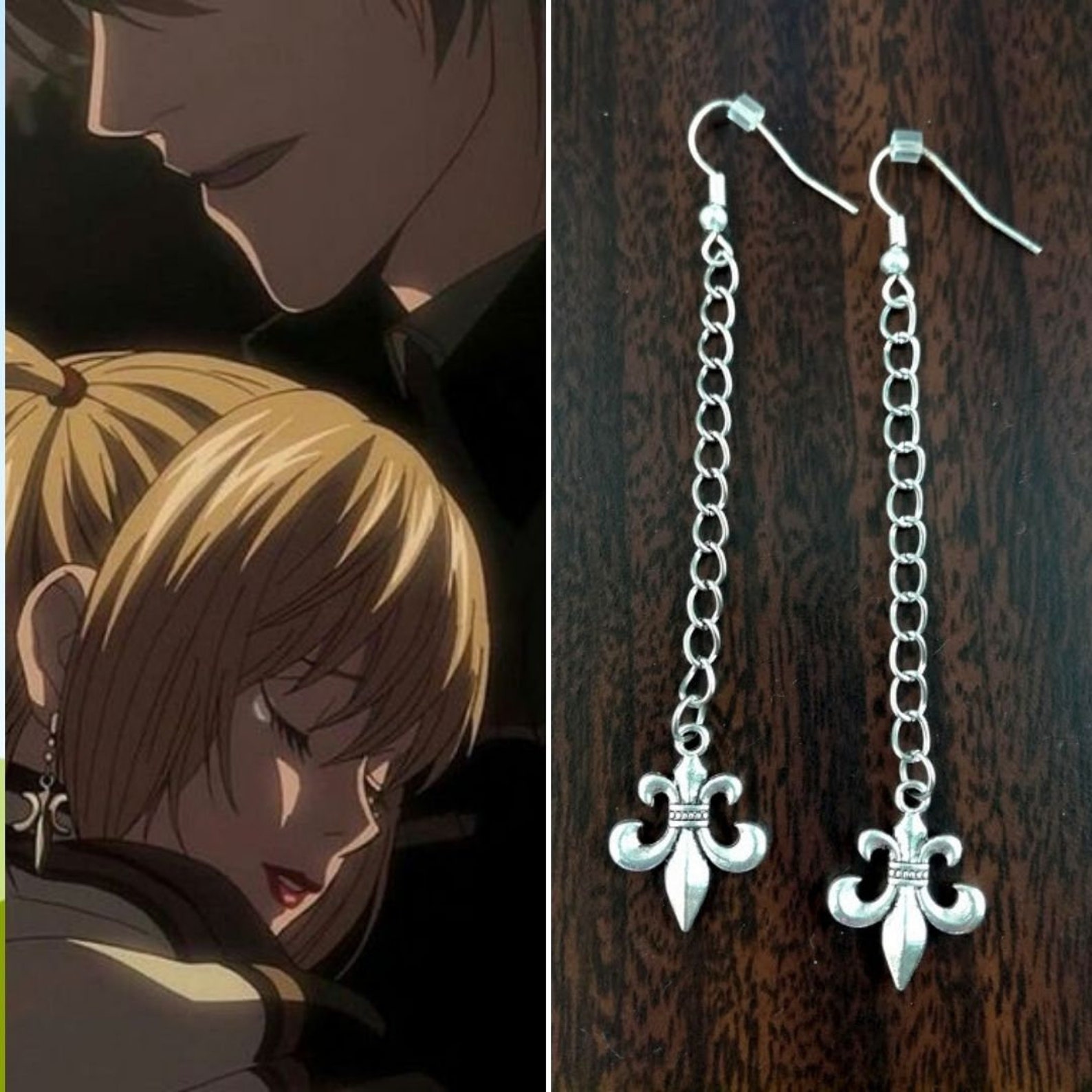 Misa Amane Earrings Misa Anime Necklace Anime Cosplay Costume | Etsy