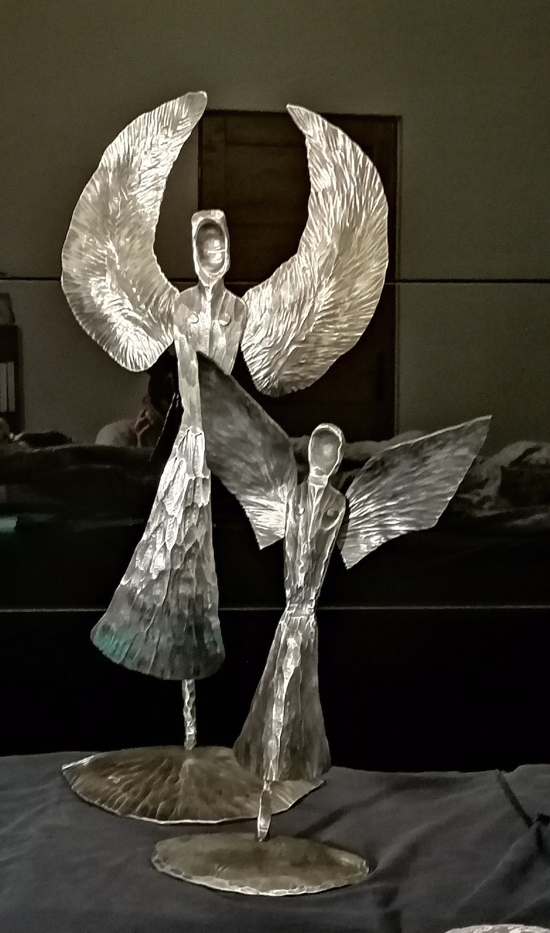 Guardian Angel - Hand Forged Stainless Steel Sculpture - Etsy