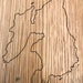 Islay Map Silhouette Whisky Barrel Plaque / Ornament. Solid Oak ...