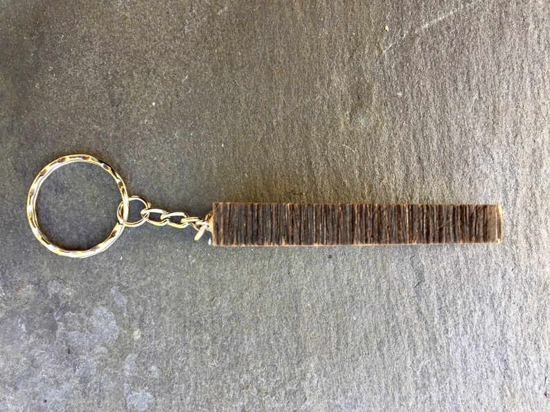 Whisky Barrel keyring. Made from Scotch Whisky Barrel Stave. | Etsy