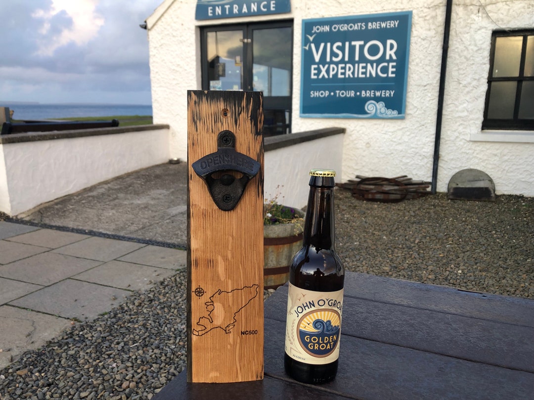 NC500 North Coast 500 Barrel Stave Bottle Opener. Wall Mountable. Solid ...