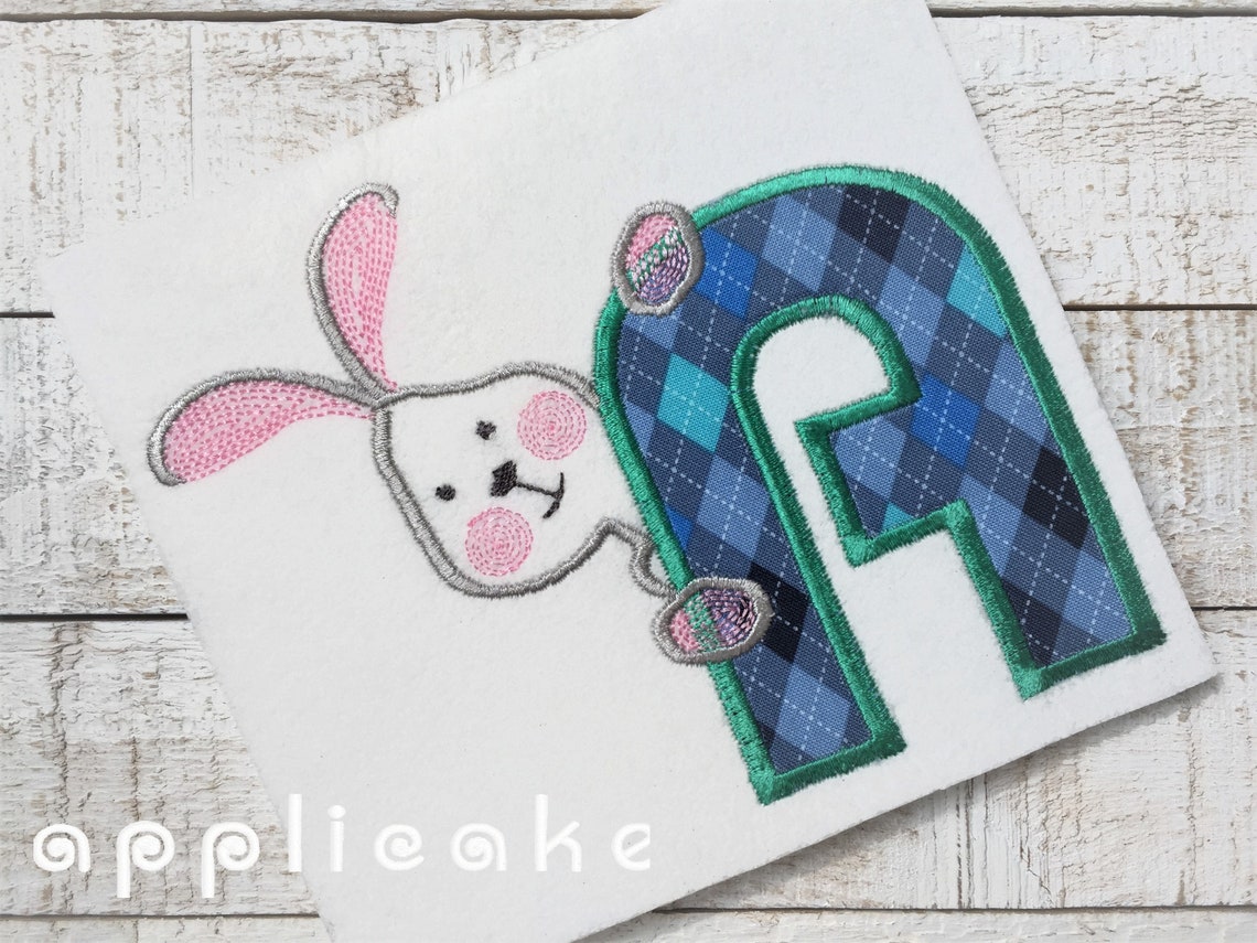 Lovely Bunny Rabbit Letter (comes in 3 Sizes, an Adorable Bunny Rabbit ...
