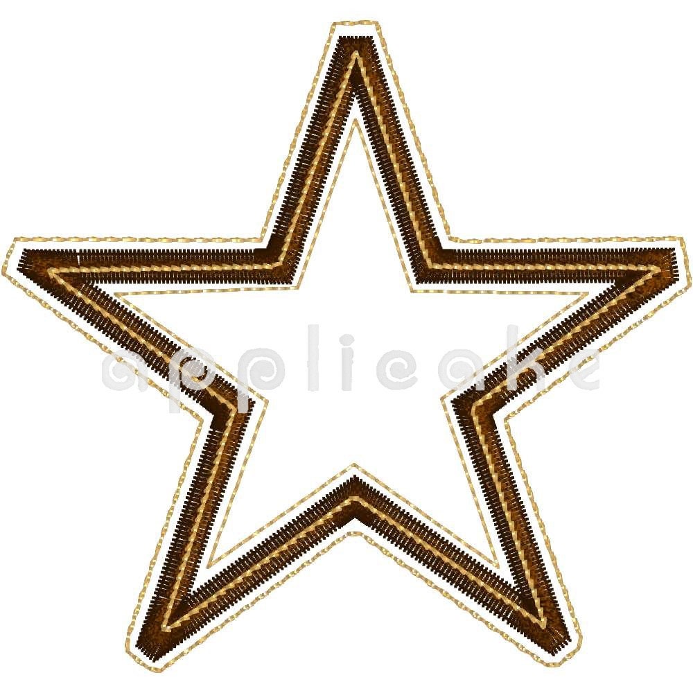 Applique Star Machine Embroidery Design - 3 Sizes - Etsy