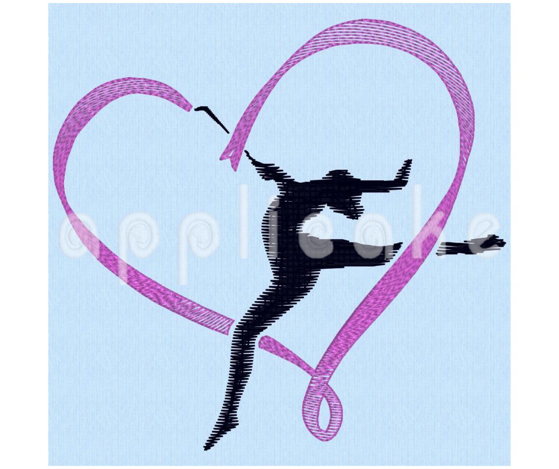 Ribbon Rhythmic Gymnastics (sports, Heart, Ribbon, Rhythmic Gymnastics ...