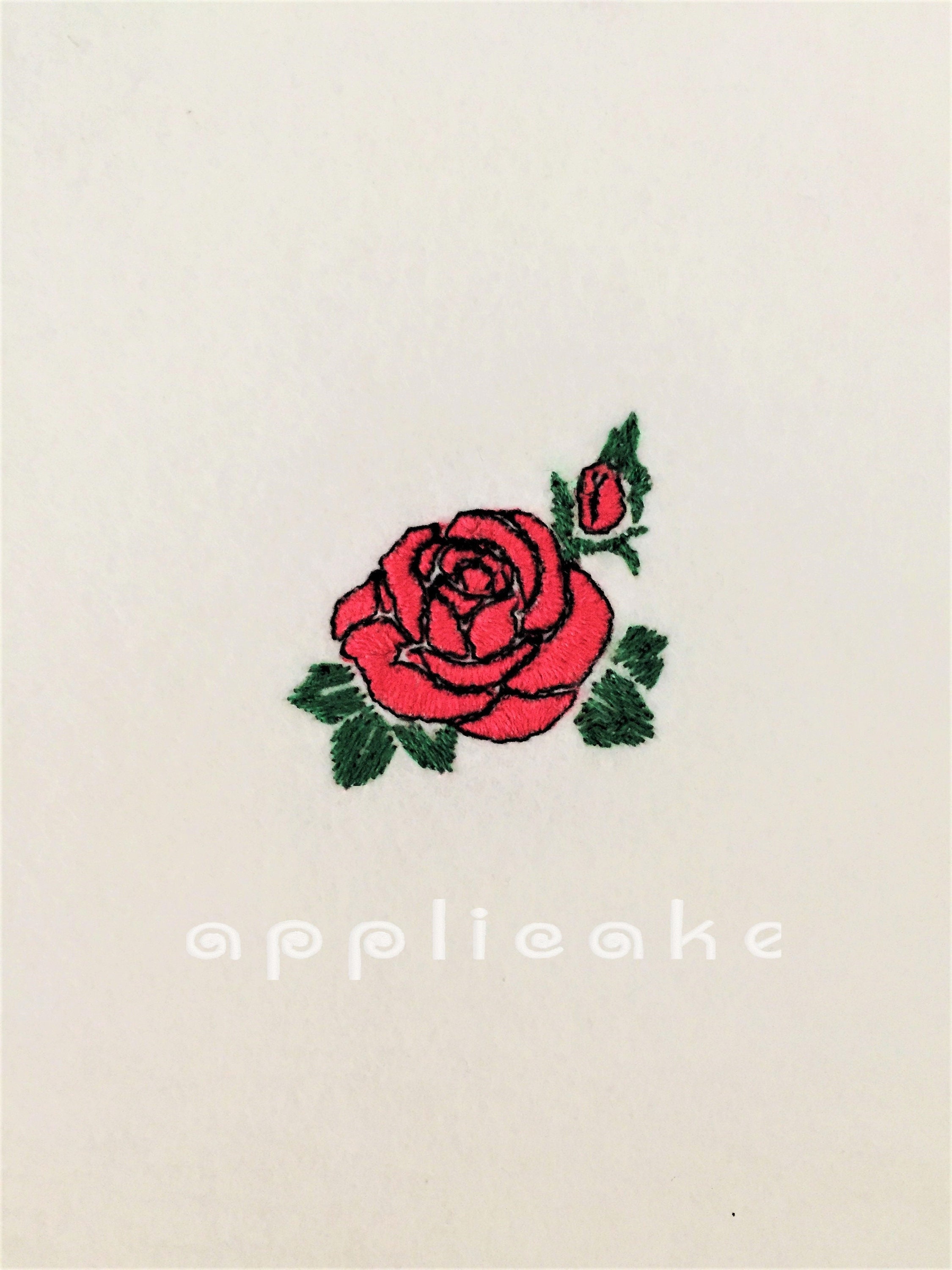 3 Sizes Mini Rose Machine Embroidery Design Instant Download Etsy