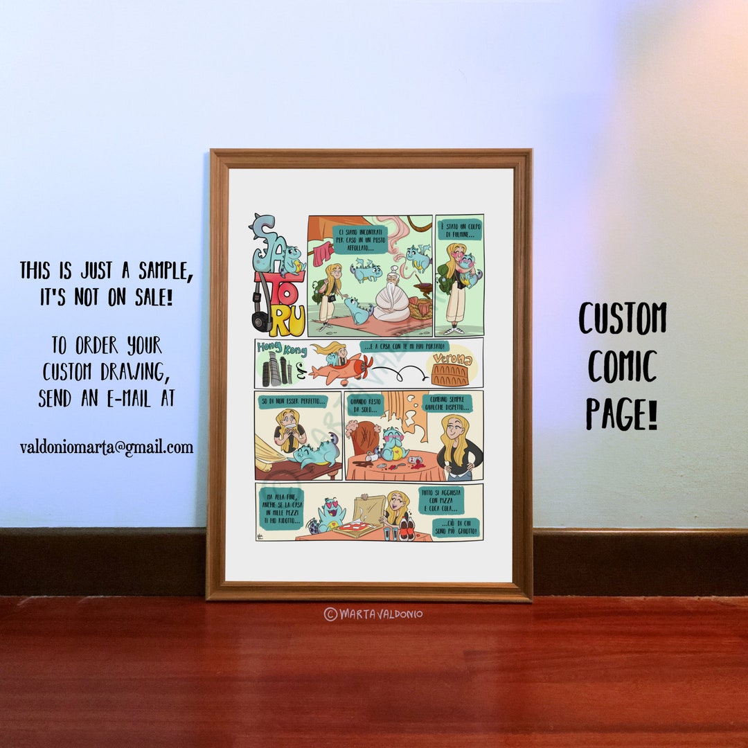 Custom Comic Book Page, Personalized Cartoon Portrait (digital File) - Etsy