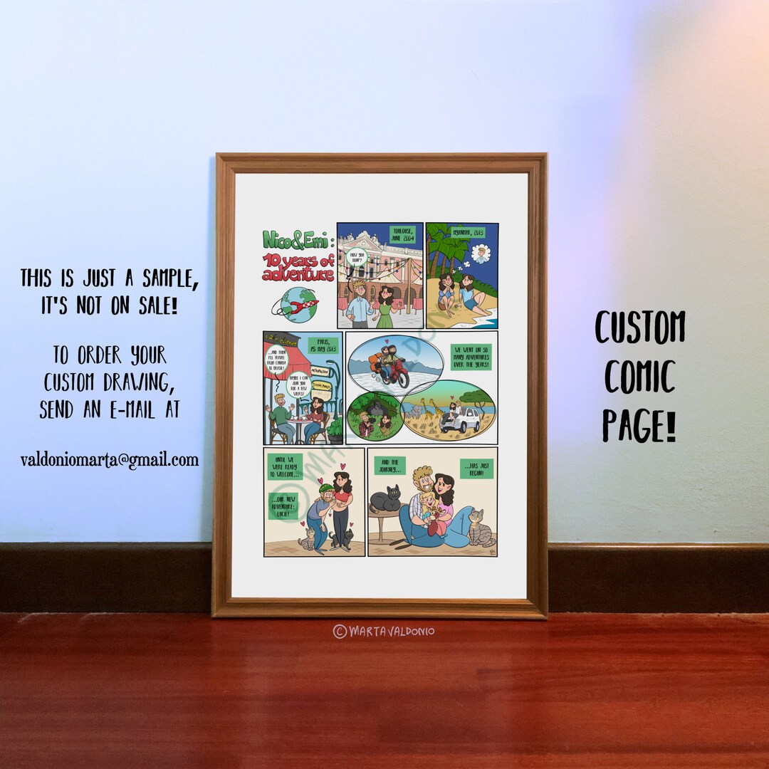 Custom Comic Book, Custom Gift,wedding Gift,anniversary Gift,birthday ...