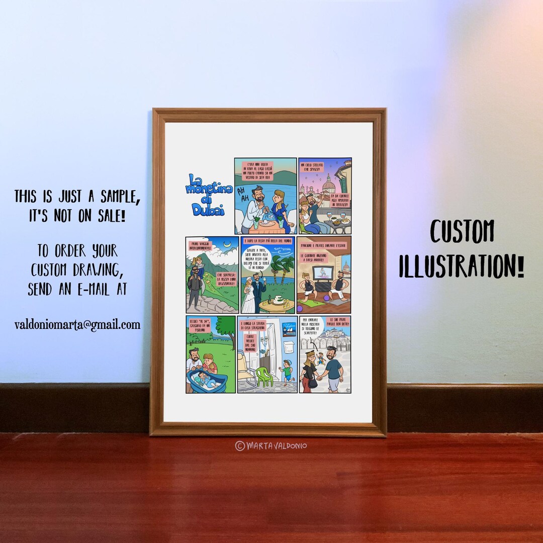 Personalized Comic Book Page, Custom Story Gift (digital File) - Etsy
