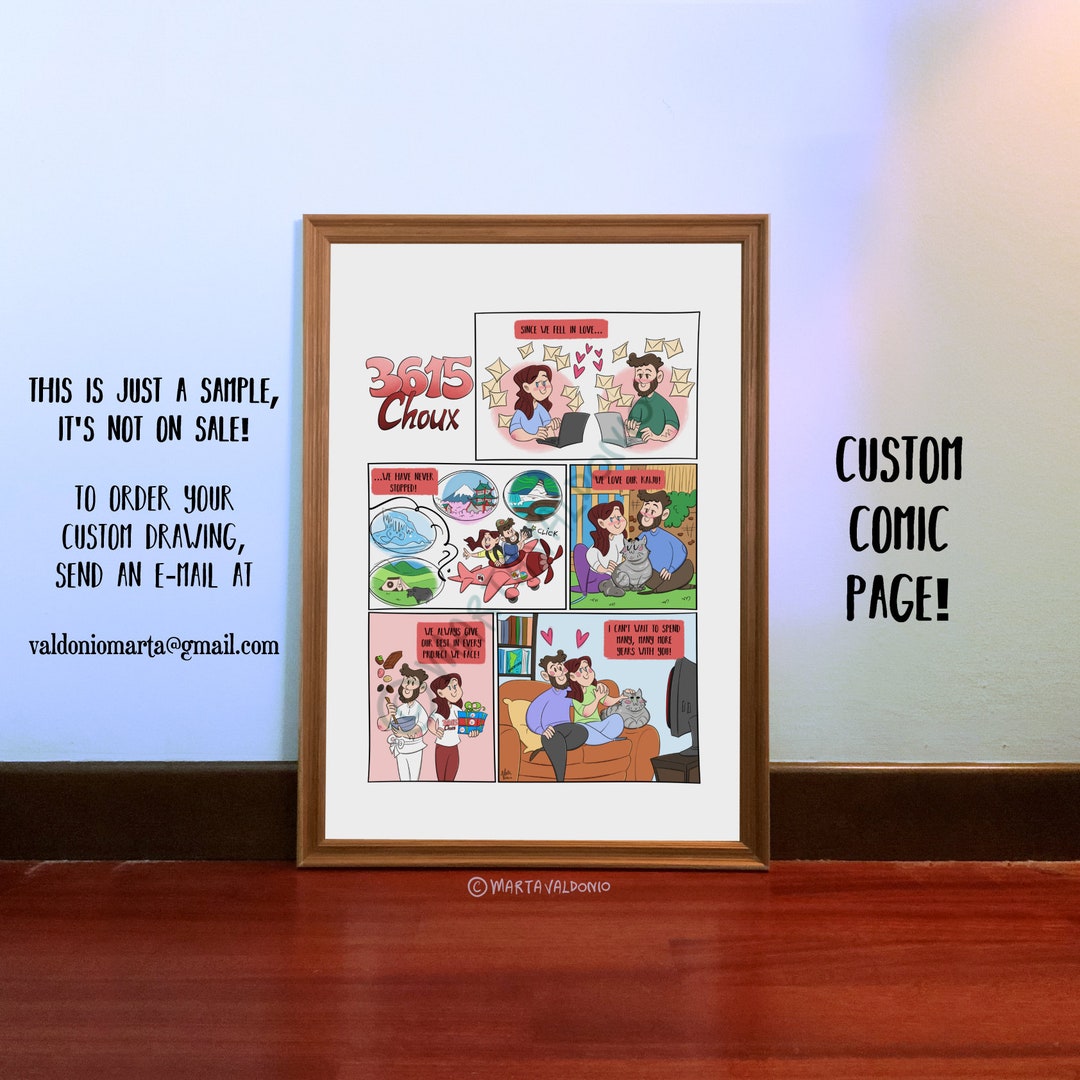 Custom Comic Book, Custom Gift,wedding Gift,anniversary Gift,birthday ...