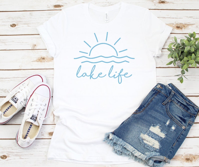Lake Life T-shirt, Lake Days Shirt, on the Lake, Camping Tee, Vacation ...