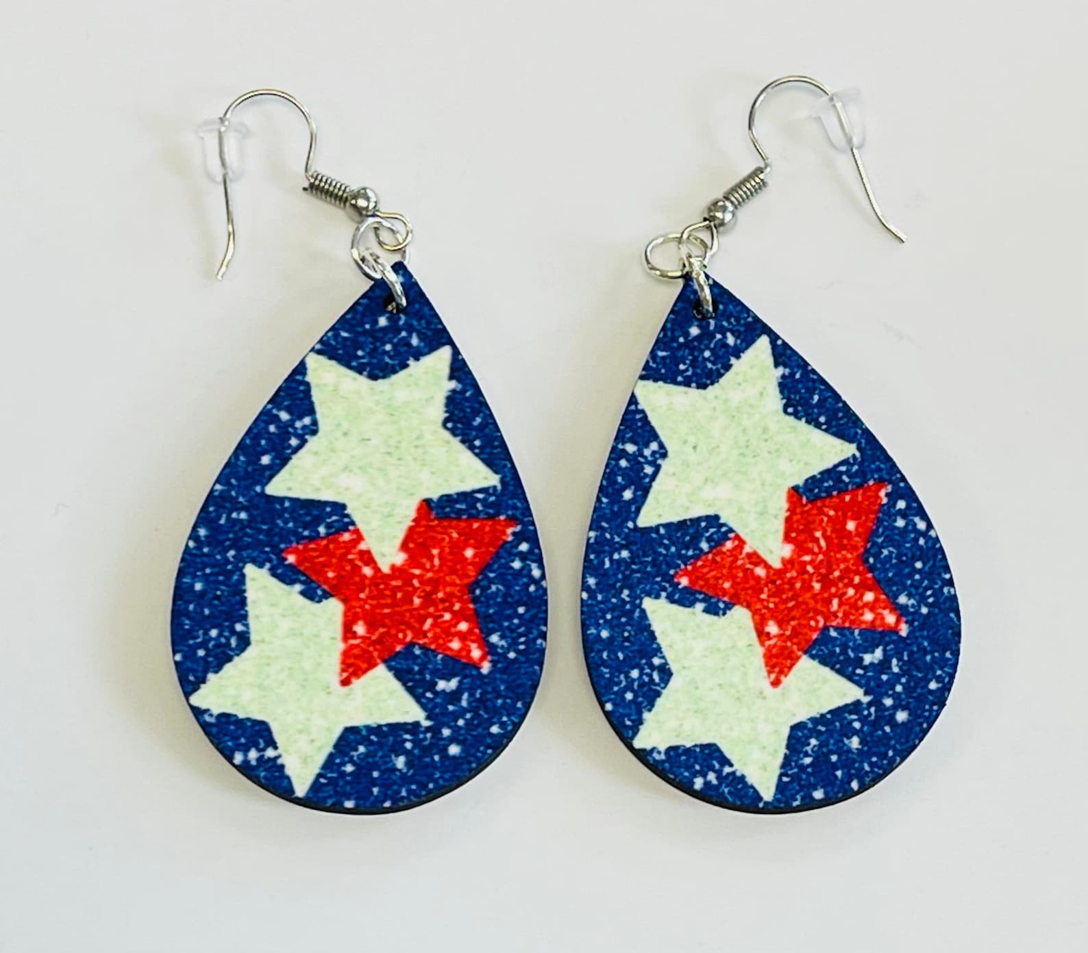 Patriotic Earrings American Flag Flag Independence Day - Etsy