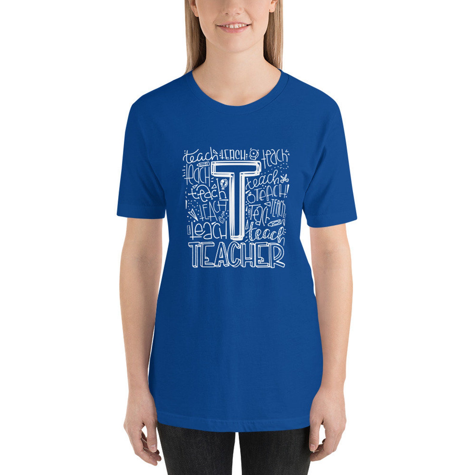 Teacher Words T-shirt, Teacher Shirts for Women, Teacher Appreciation ...