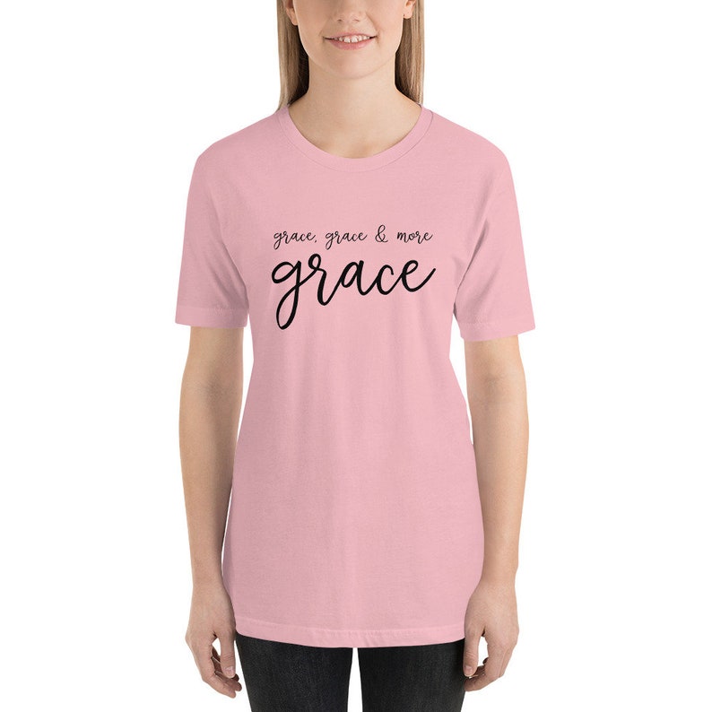 Grace T-shirt More Grace Tee Positive Vibes Shirt Faith - Etsy