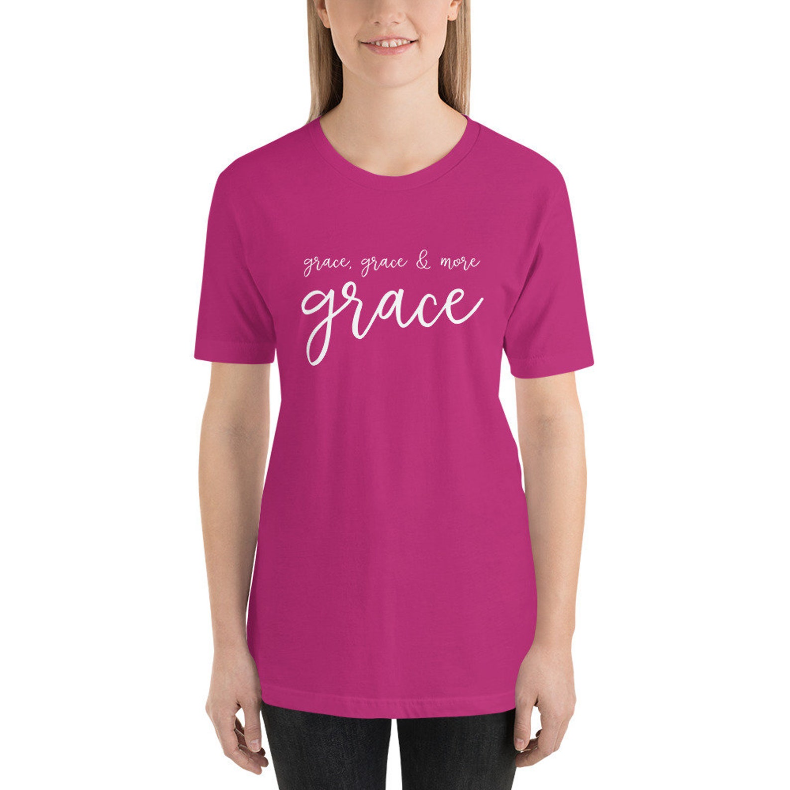Grace T-shirt More Grace Tee Inspiration Top Amazing Grace - Etsy