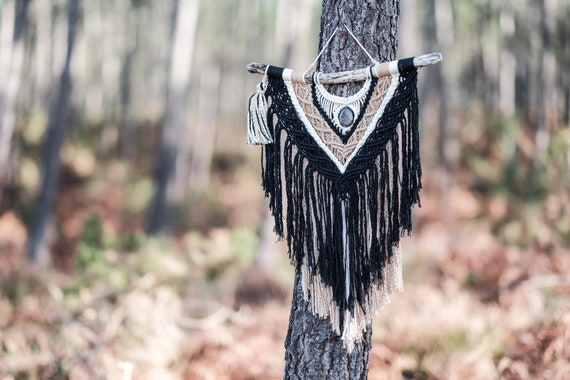 She-wolf Décoration Murale En Macramé | Etsy