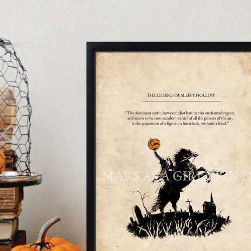 Headless Horseman Legend of Sleepy Hollow Decor Book - Etsy