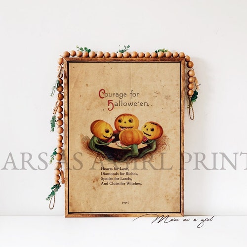 Rustic Farmhouse Halloween Decor Set of 3 Vintage Art Prints - Etsy