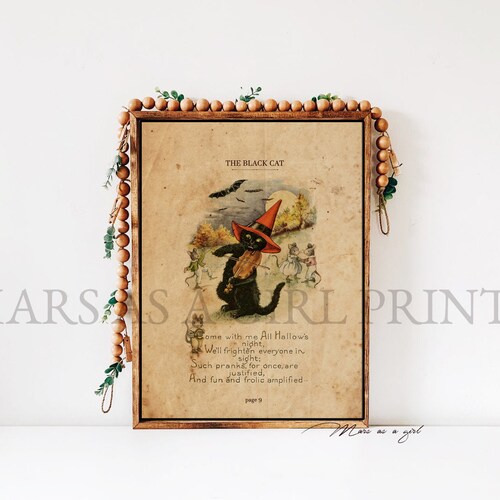 Rustic Farmhouse Halloween Decor Set of 3 Vintage Art Prints - Etsy