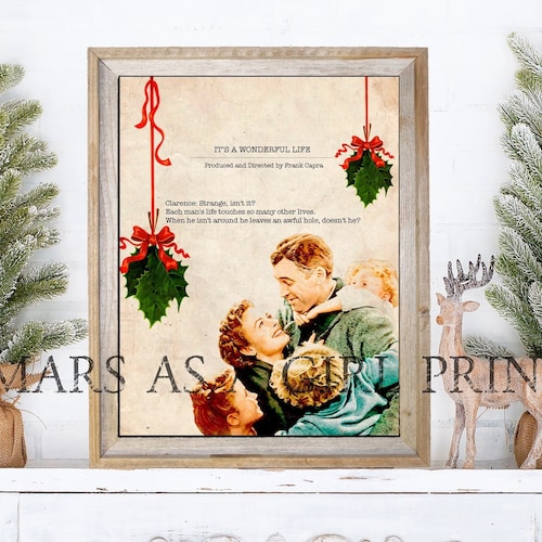 It's A Wonderful Life Christmas Movie Title Page Digital - Etsy