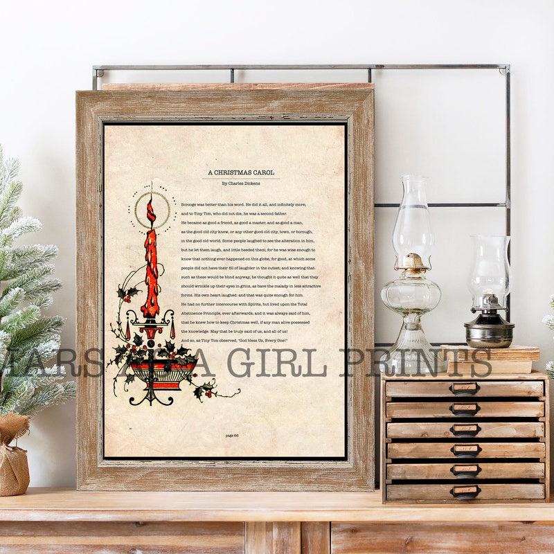 Christmas Carol Sign - Etsy