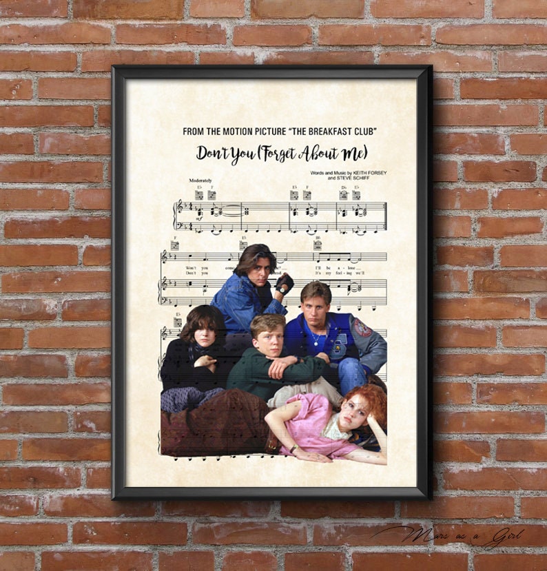 The Breakfast Club, Molly Ringwald, 1980s John Hughes Poster