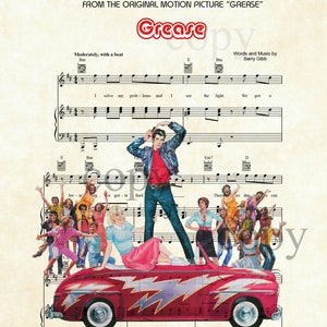 Grease Movie, Danny and Sandy, Pink Ladies, Musical, 1970s Art, Music ...
