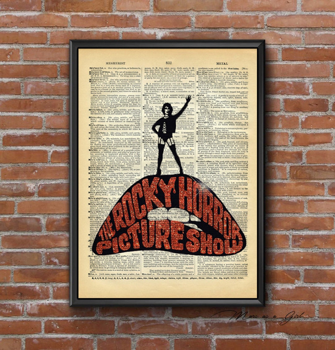 Rocky Horror Picture Show Dictionary Art Print - Etsy