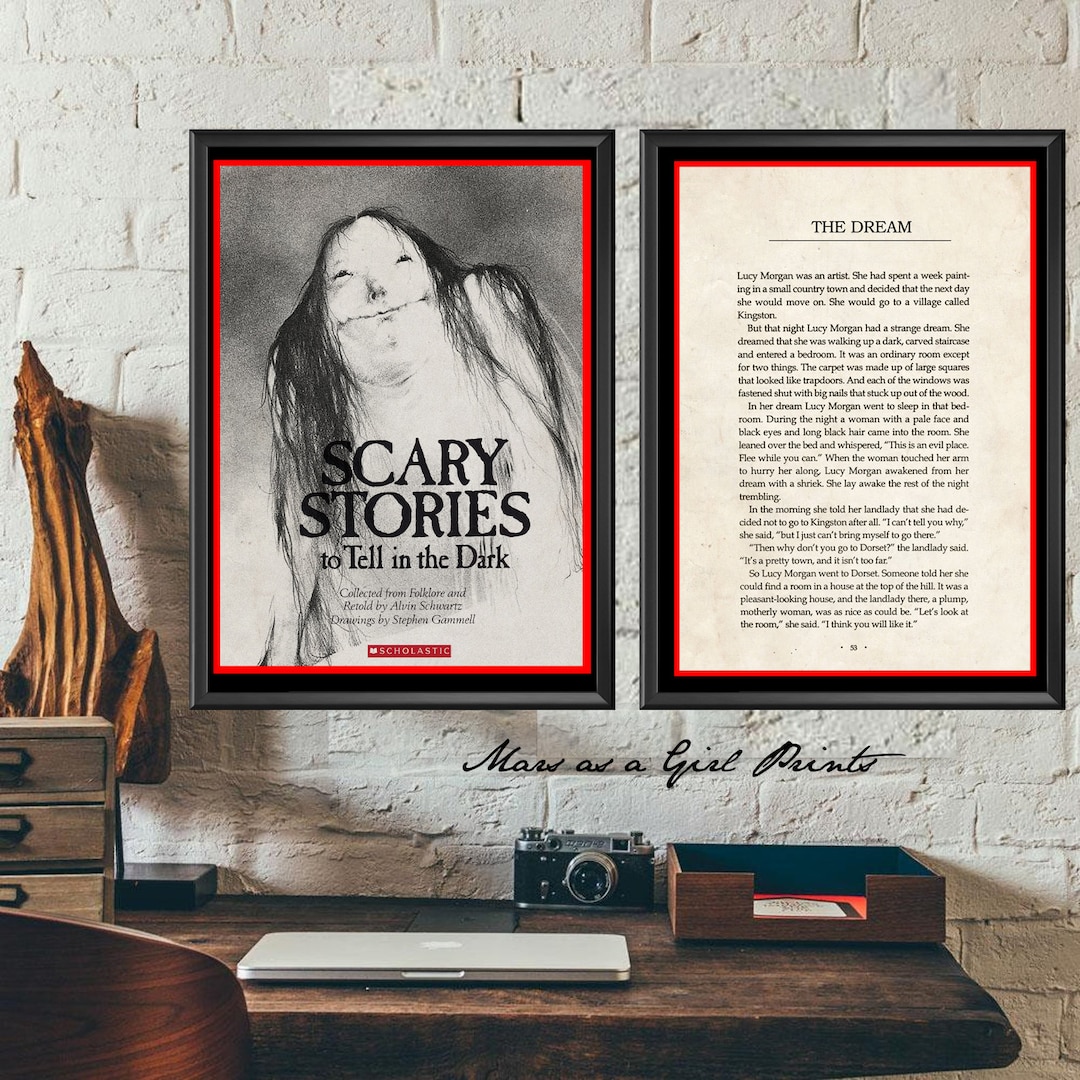 Scary Stories to Tell in the Dark Pale Lady Set of 2 Book Page Art Prints - Etsy