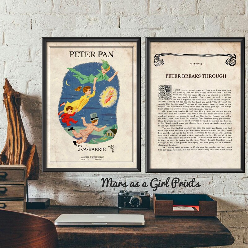 Peter Pan Art - Etsy
