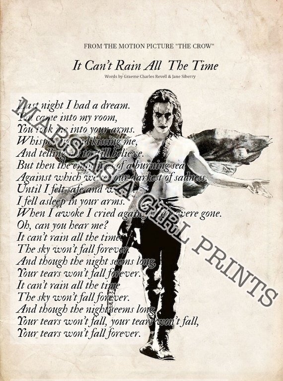 Brandon Lee The Crow Poster