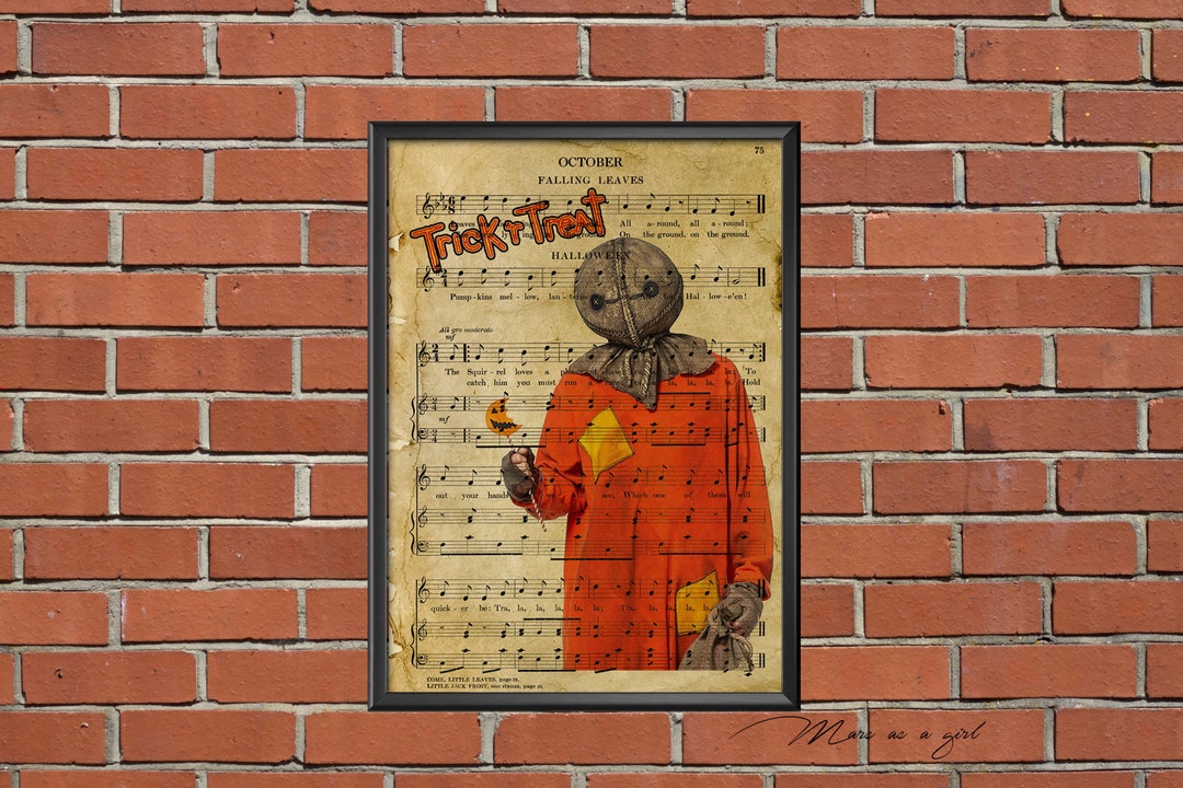 Halloween Decor, Trick R Treat Sam Art Print, Horror Movie Poster - Etsy