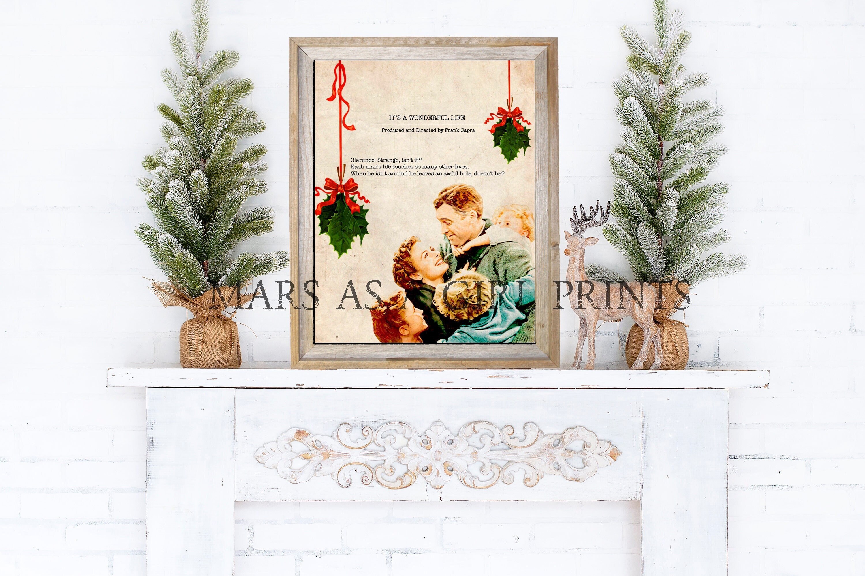 It's a Wonderful Life Movie Art Print / Farmhouse - Etsy