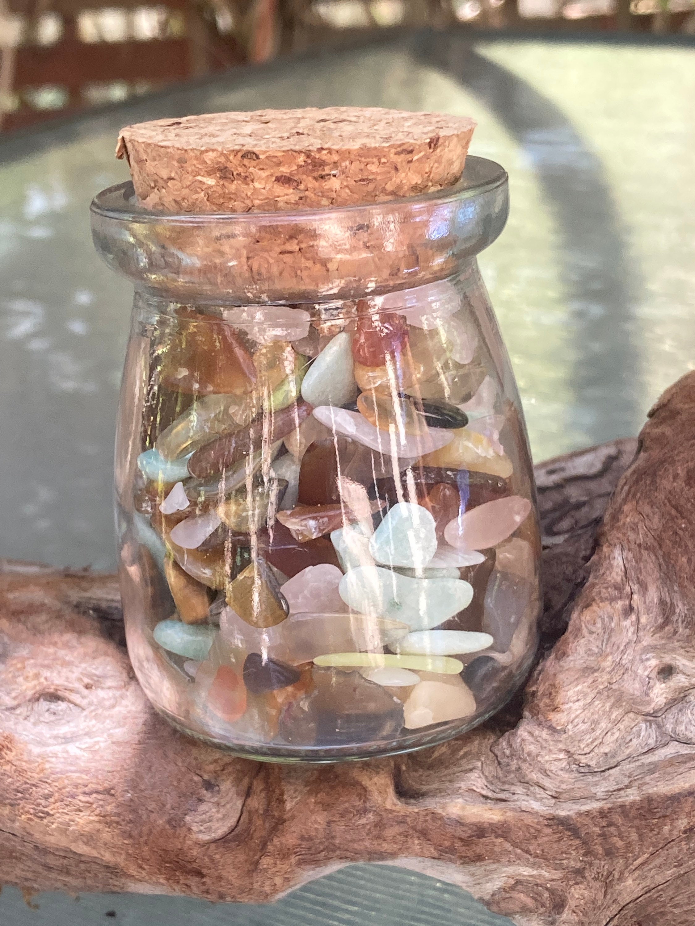 Polished Rocks in Decorative Jars 3.1”x2.1” - Etsy