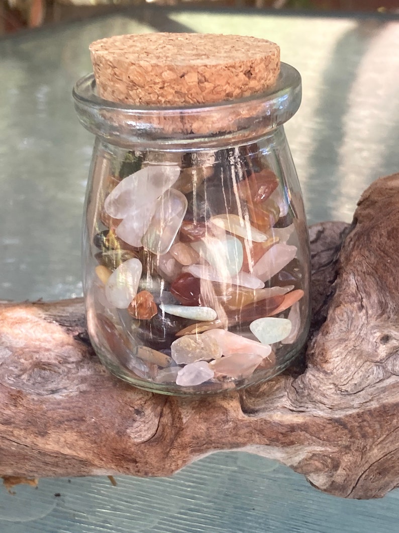 Polished Rocks in Decorative Jars 3.1”x2.1” - Etsy
