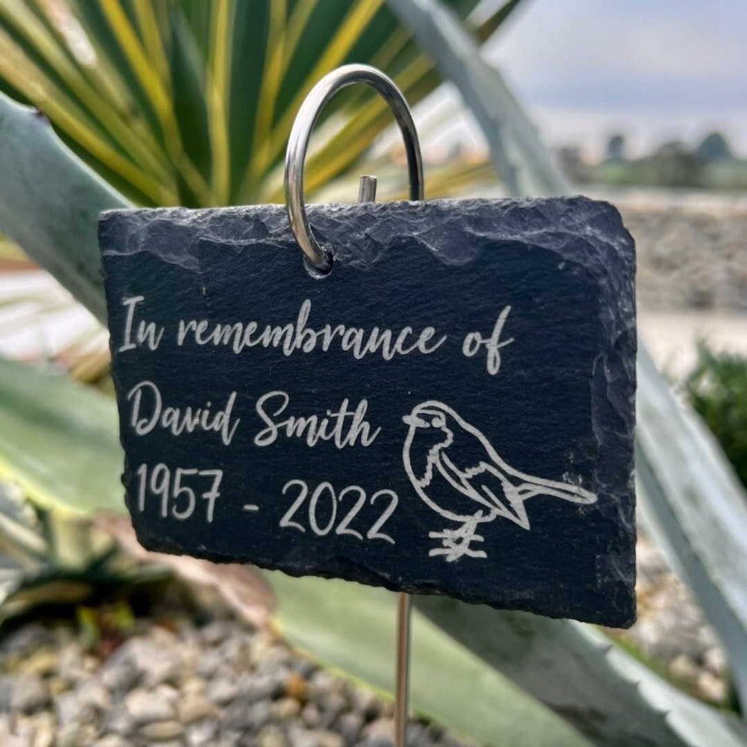 Robin Slate Hanging Plaque - Etsy UK