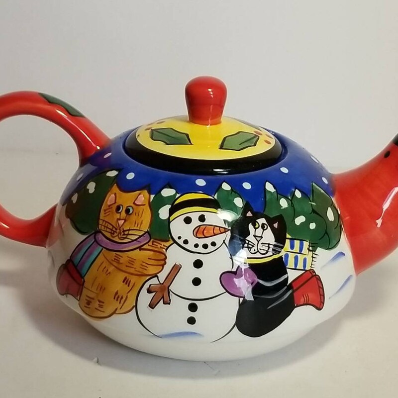 Snowman Teapot - Etsy