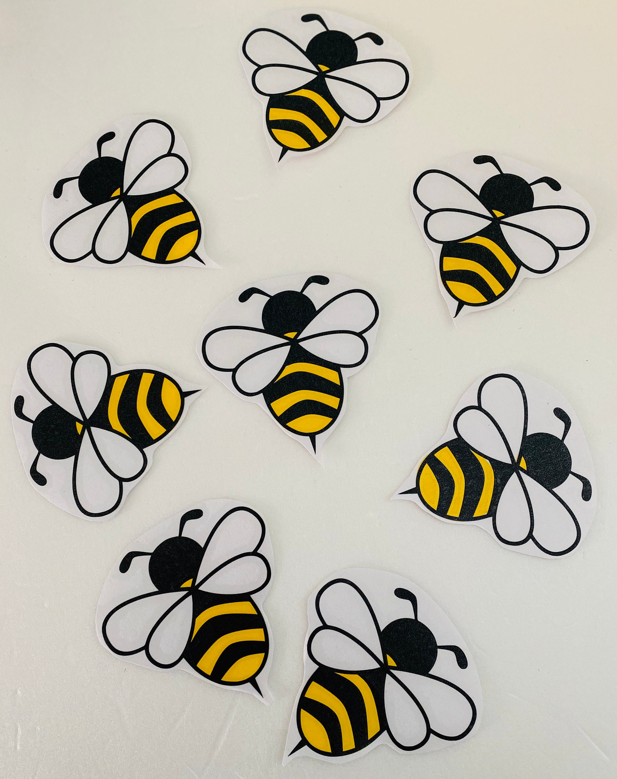 Cute Bumble Bee Vinyl Decals Pack of 8 | Etsy