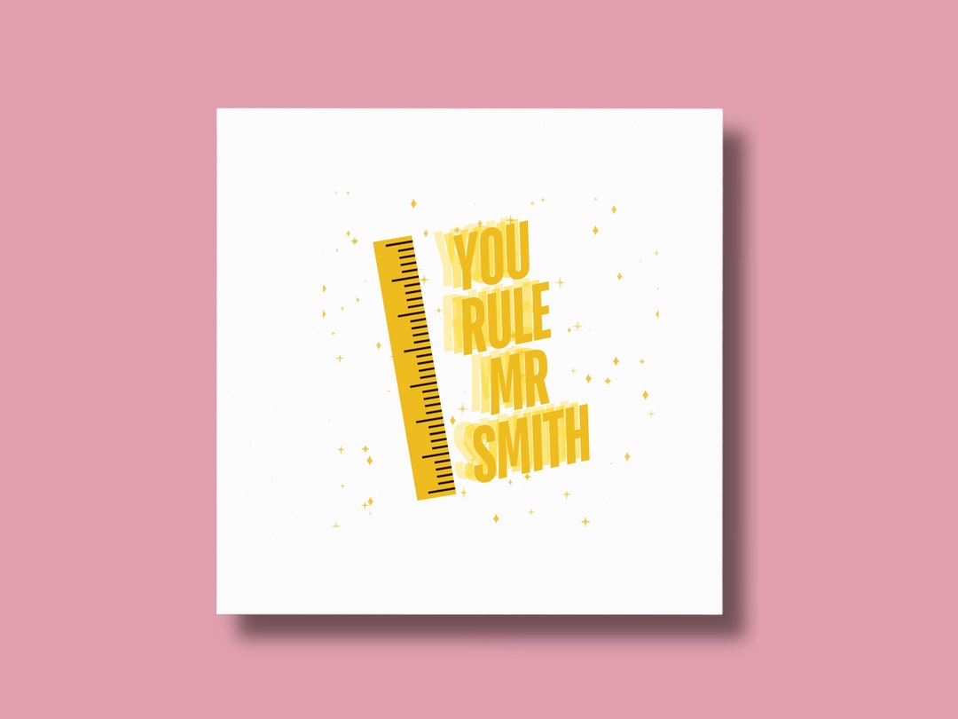 Personalised Thank You Teacher Card Teacher Appreciation Card Card for ...