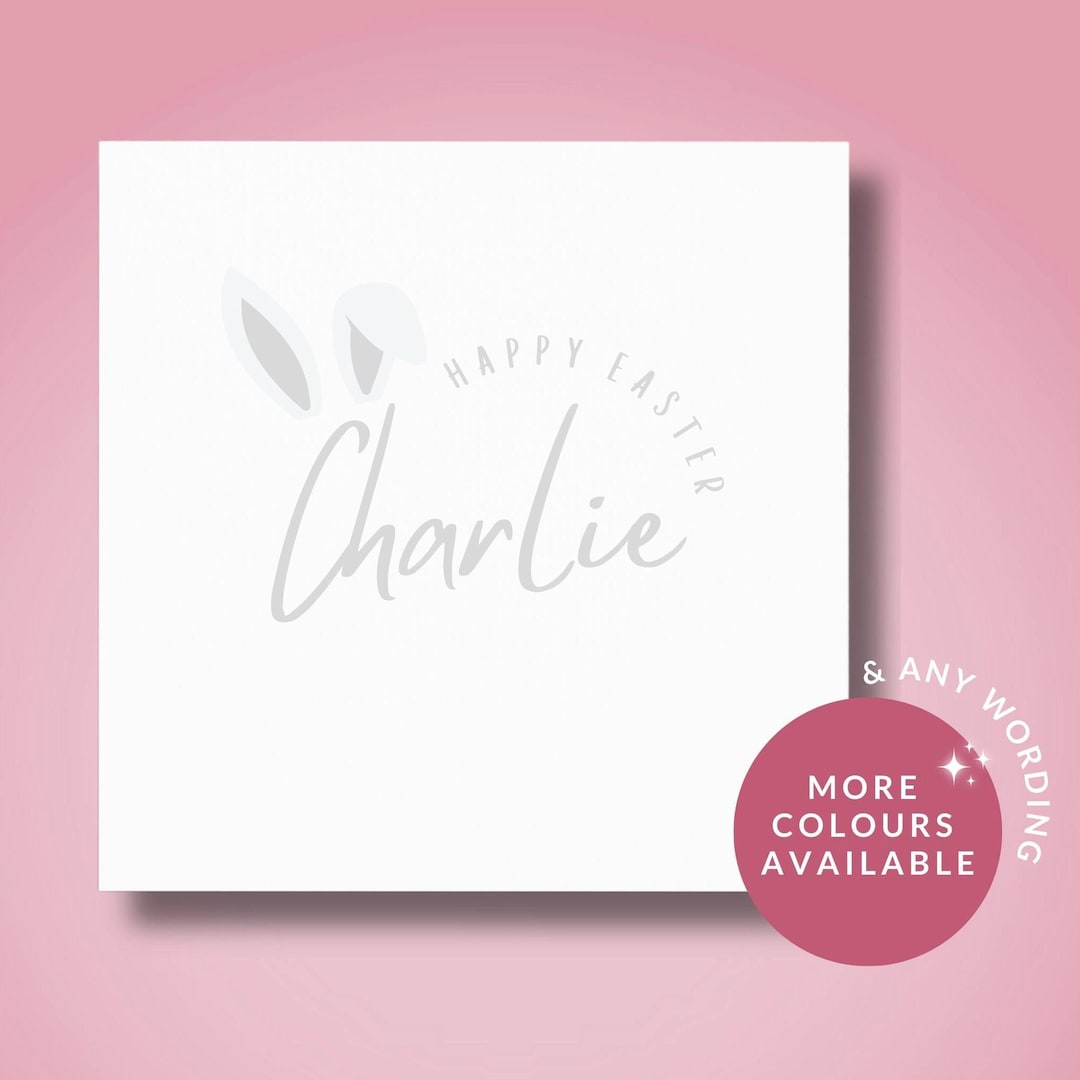 Happy Easter Card // Personalised Easter Card for Him Son Brother ...