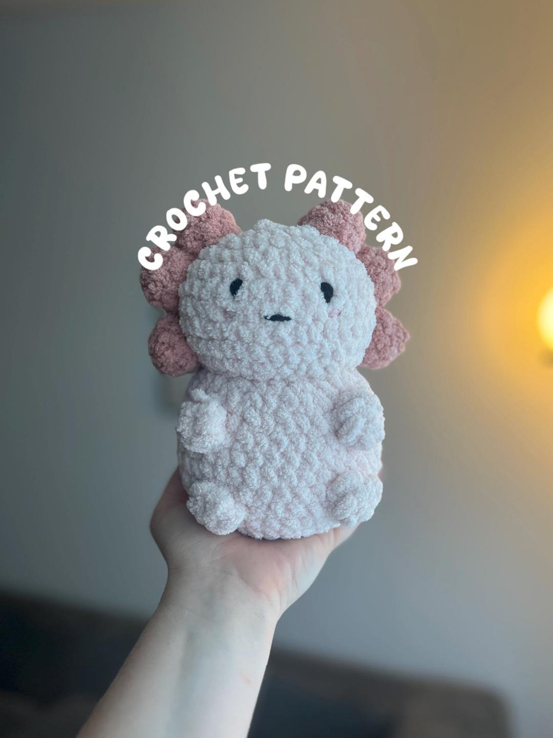 DIGITAL CROCHET PATTERN | Crochet Axolotl Plush | Amigurumi | Axolotl ...