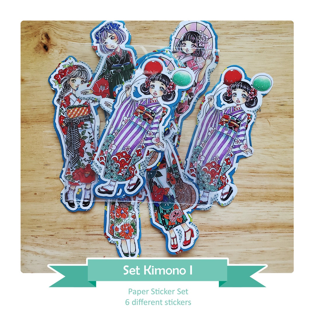 Sticker Set Kimono I - Etsy