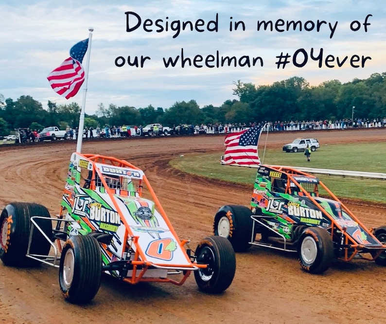 Lets Go Racing Sign With Checkered Flag Bow Racing Decor - Etsy